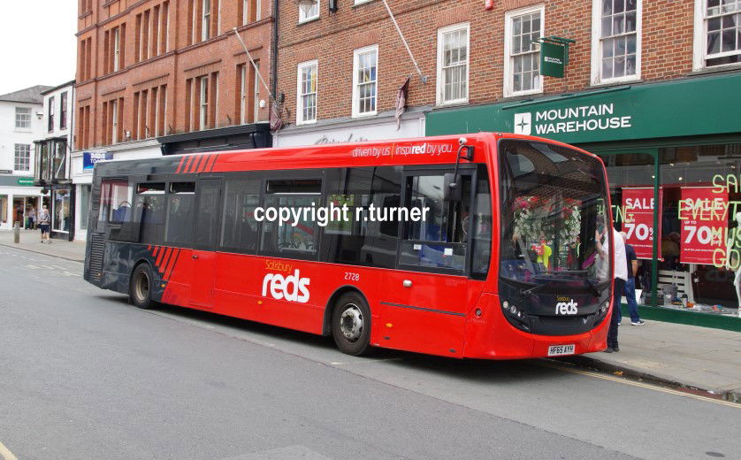 Salisbury Reds 2728 HF65 AYH. - Bus Photos UK