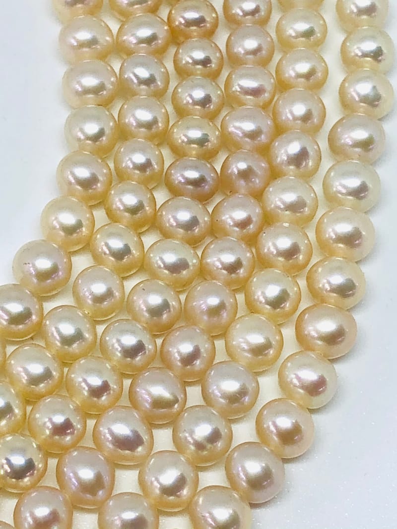 perla rosa/hilo de perlas/perlas sueltas/centre perles/perla cultivada