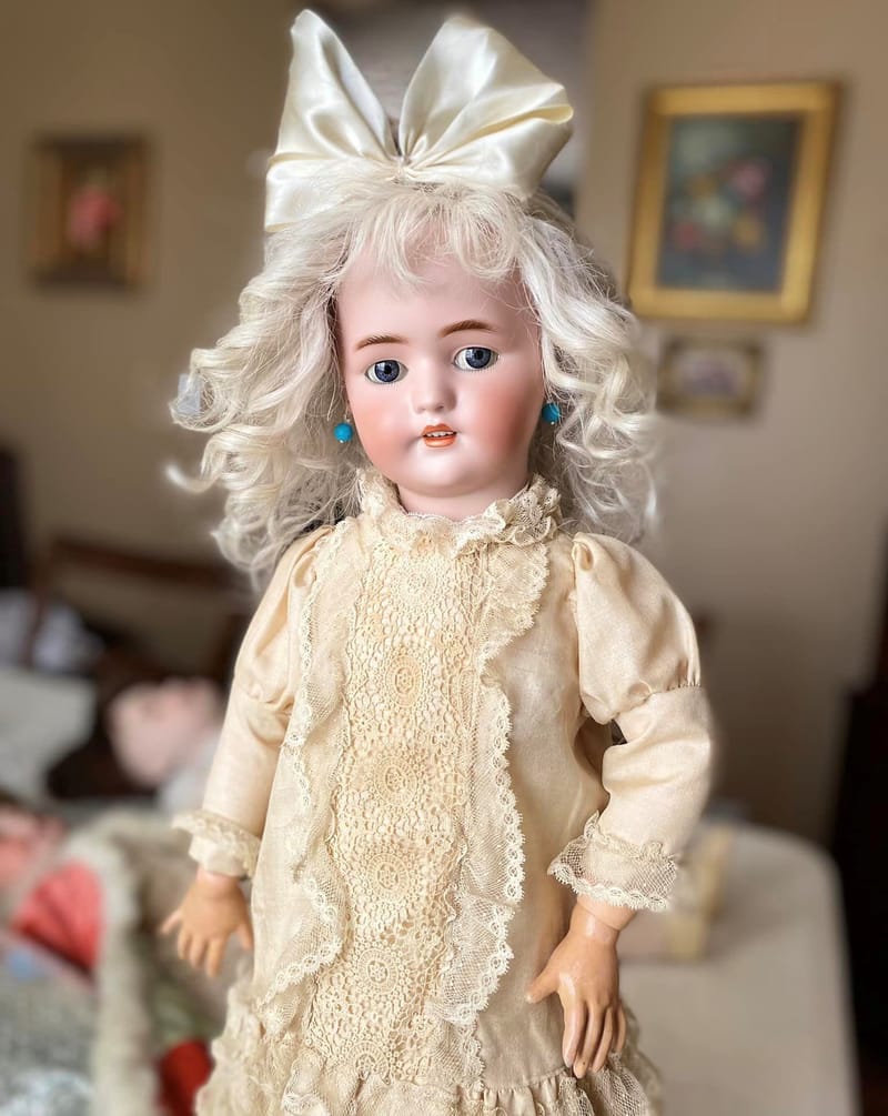 Sold~ 23 1/2" Antique Flirty Simon & Halbig French Roullet et Decamps ...