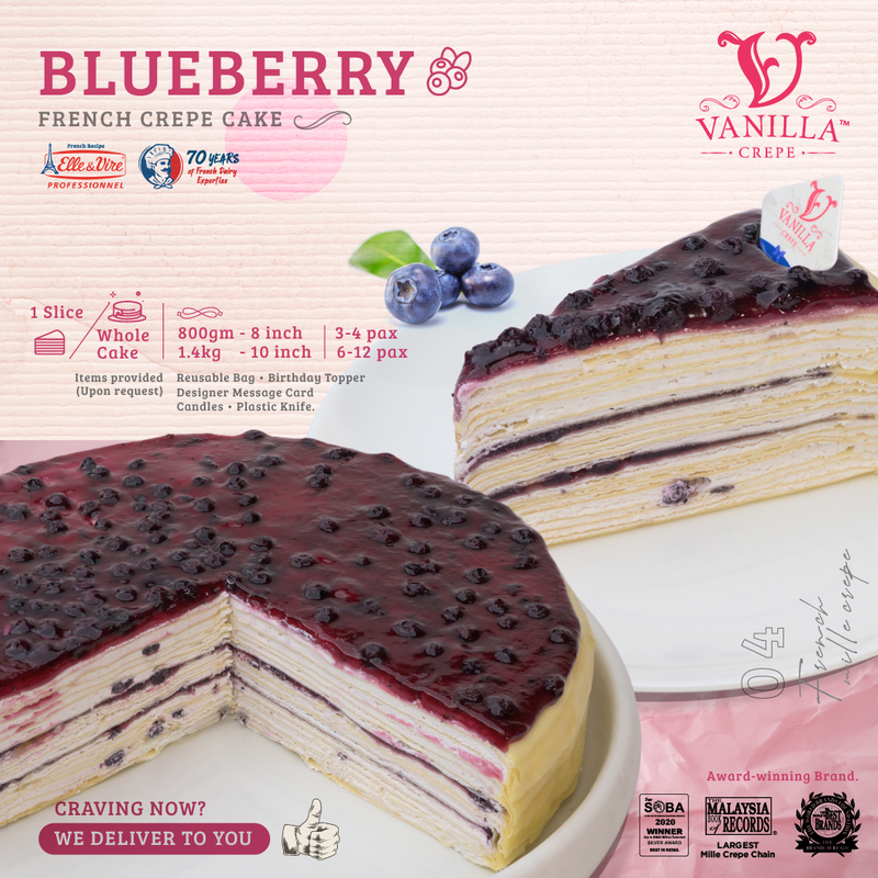Award Winning Mille Crepe Cake in Malaysia