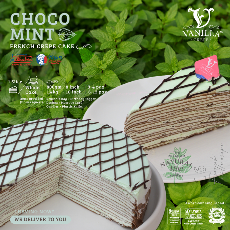 Award Winning Mille Crepe Cake in Malaysia