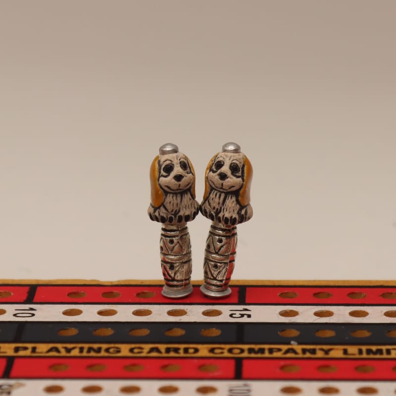 Light Brown Eared Hound Dog Cribbage Pegs - KRAZY KUSTOM CRIBBAGE PEGS ...