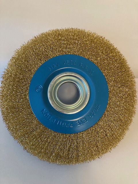 8" 200mm Bench Wire Wheel with Bore Adapters - The Stainless Bolt Company