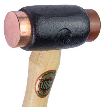 Thor No 1 32mm Copper and Hide Hammer - The Stainless Bolt Company