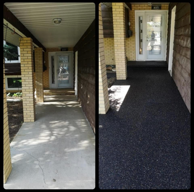 Rubberstone is ideal for outdoor and indoor applications