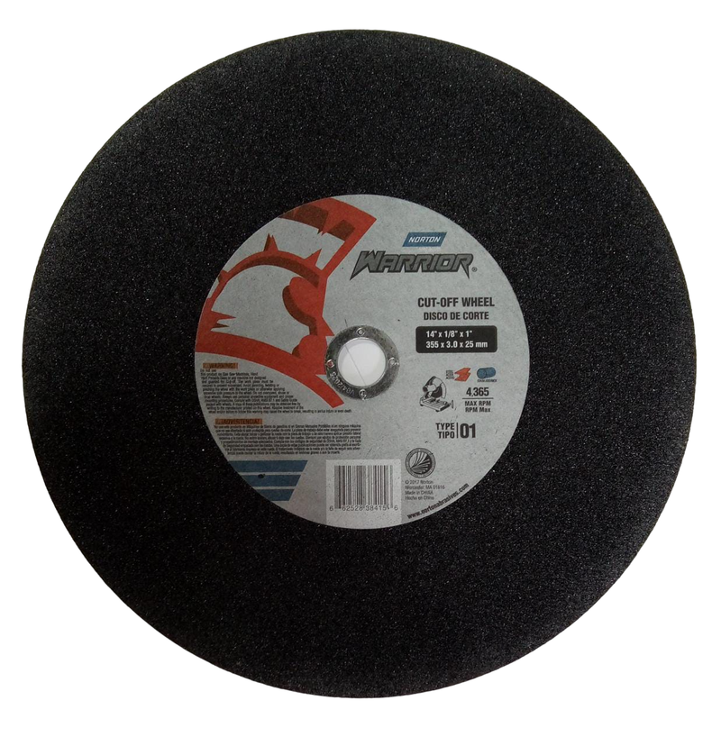 DISCO CORTE T01/41 WARRIOR 14X1/8X1" AO - Casper Solutions