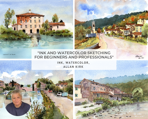 INK AND WATERCOLOR SKETCHING FOR BEGINNERS AND PROFESSIONALS - Allan ...