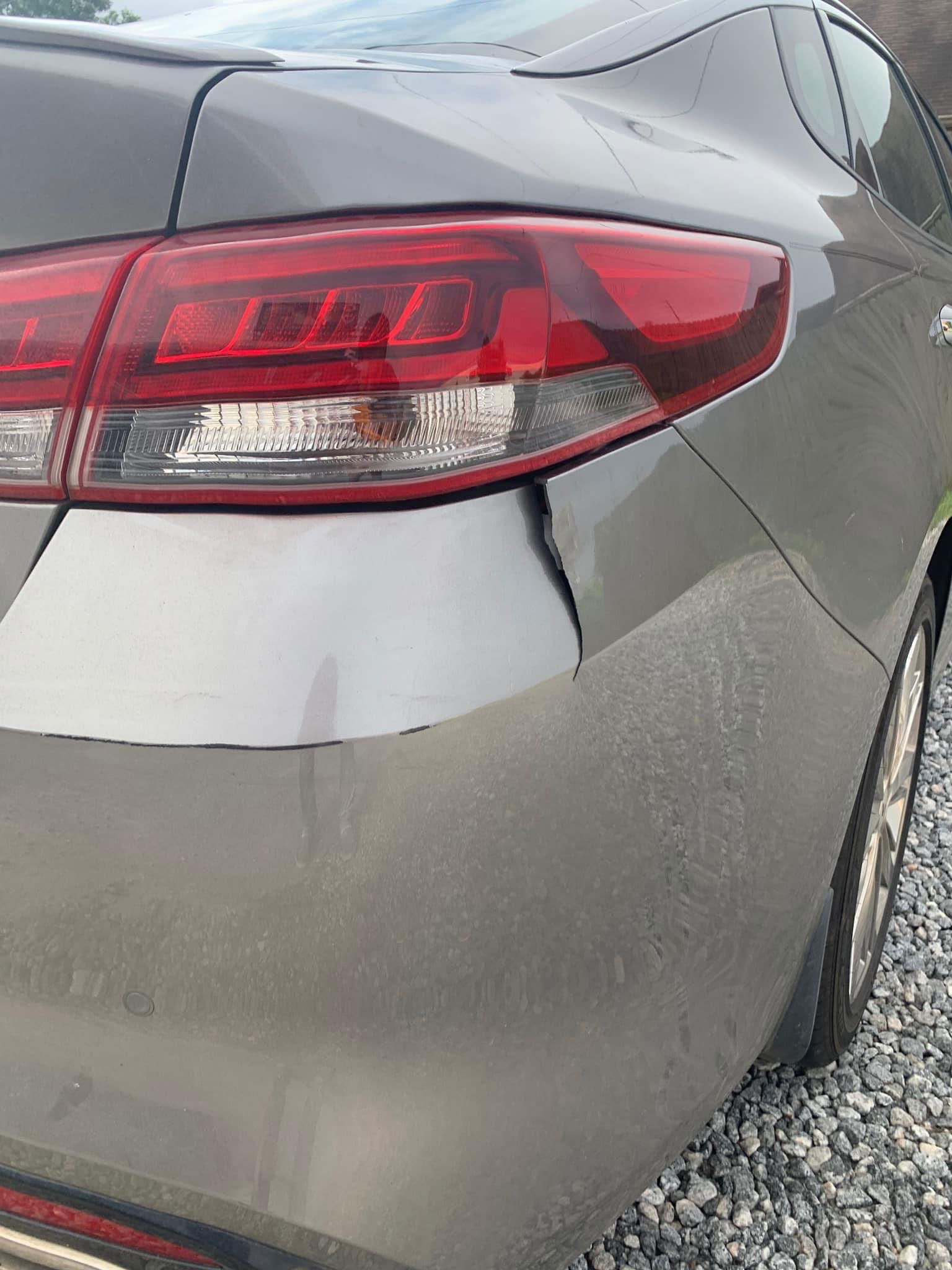 Rear Bumper Crack and Repair Pic 1 of 3 - Colors On Parade