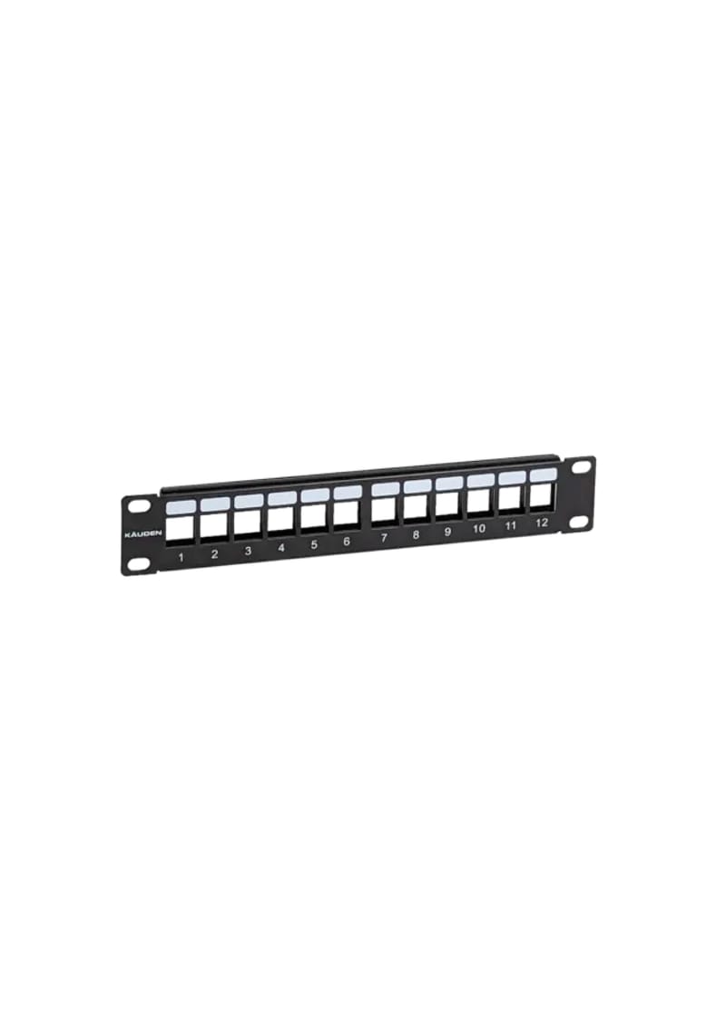 10-Inch SOHO 1U Rack Mount 12-Port Empty Keystone Panel - 05 FIRE ...