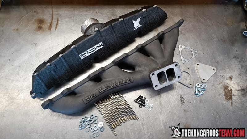 om606 VNT / T3 / T4 Twin Scroll Exhaust + Shorty / Mid Runner Intake ...