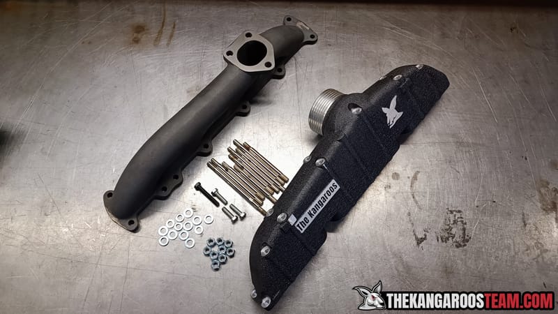 om606 VNT / T3 / T4 Twin Scroll Exhaust + Shorty / Mid Runner Intake ...