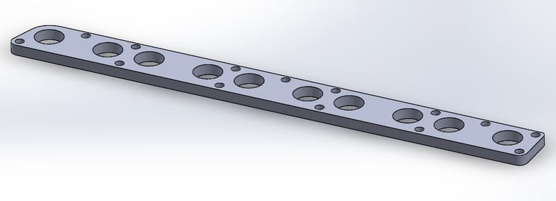 Mercedes OM605 Intake Manifold Flange - The Kangaroos Team