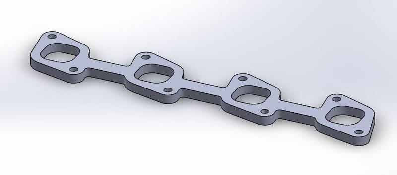 Volvo B230 Exhaust Manifold Flange - The Kangaroos Team