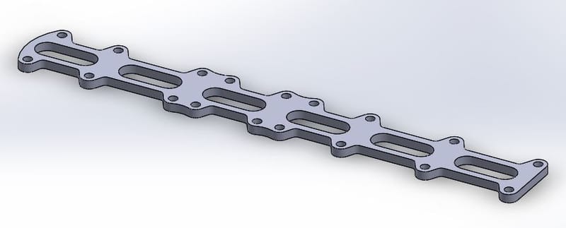 Mercedes OM606 Exhaust Manifold Flange - The Kangaroos Team