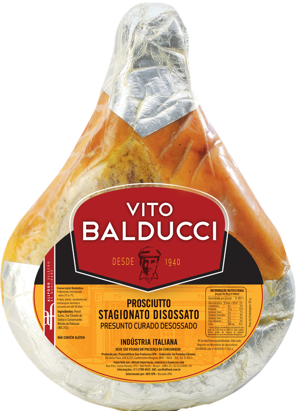 Presunto Italiano Cru Curado Desossado Vito balducci 6kg