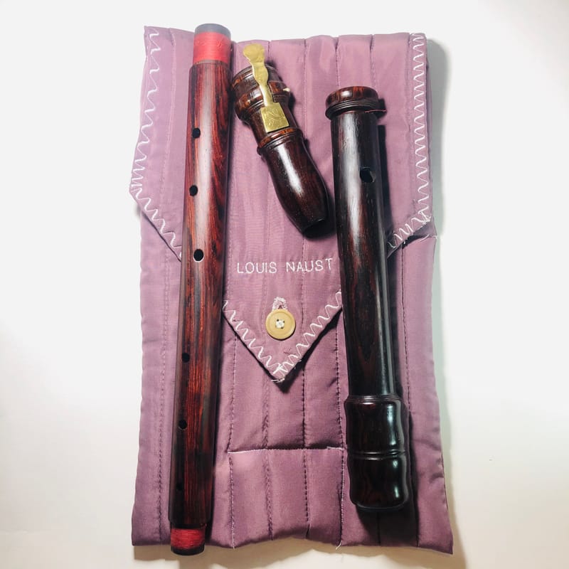 wooden baroque flute case “Johanna” - Ariel Louis Flutes