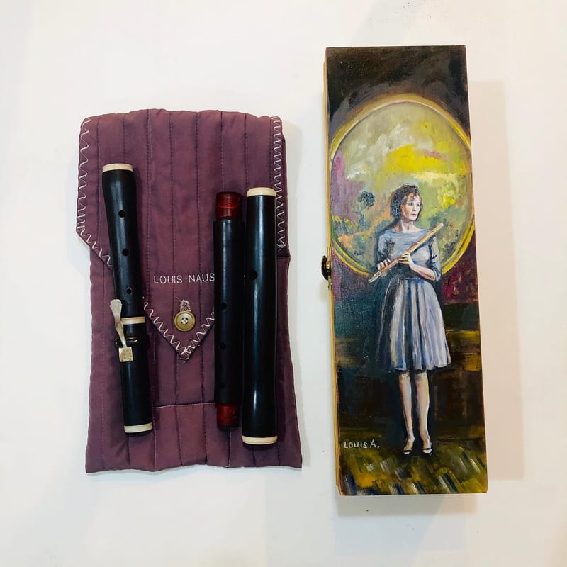wooden baroque flute case “Johanna” - Ariel Louis Flutes