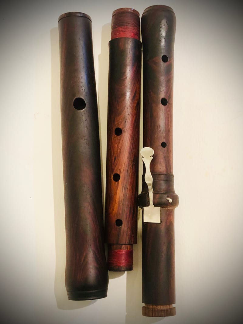 Cocobolo Baroque Flute After Palanca (a=415) - Ariel Louis Flutes