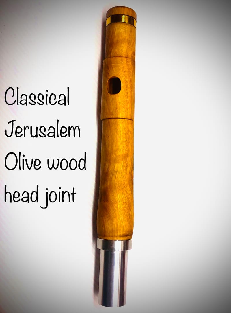 Jerusalem olive-wood headjoint - Ariel Louis Flutes