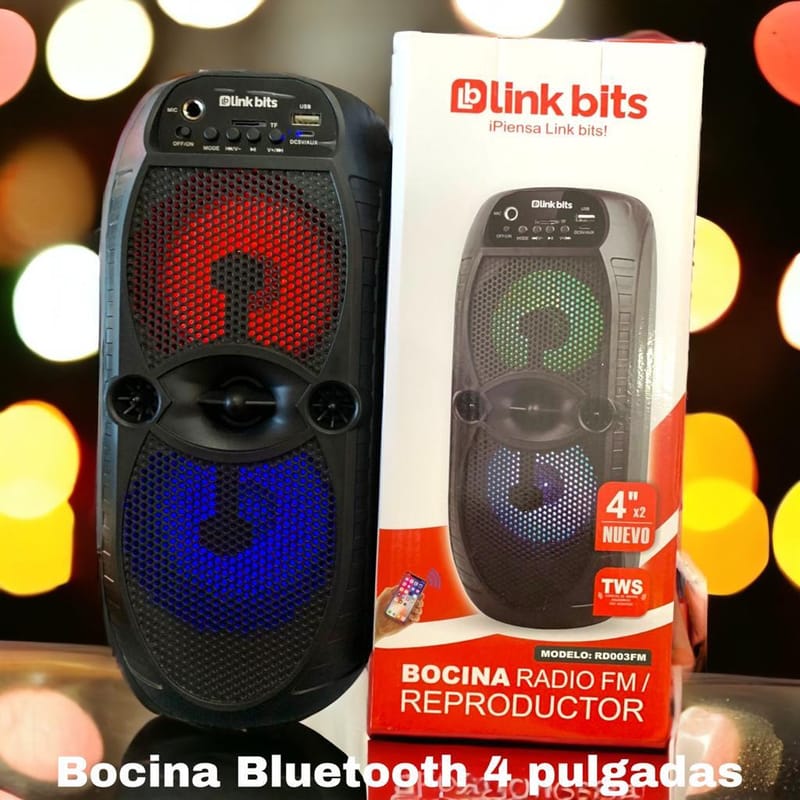 BOCINA 4 " M-RD003FM LINK BITS - 3 BELLAS MAYOREO