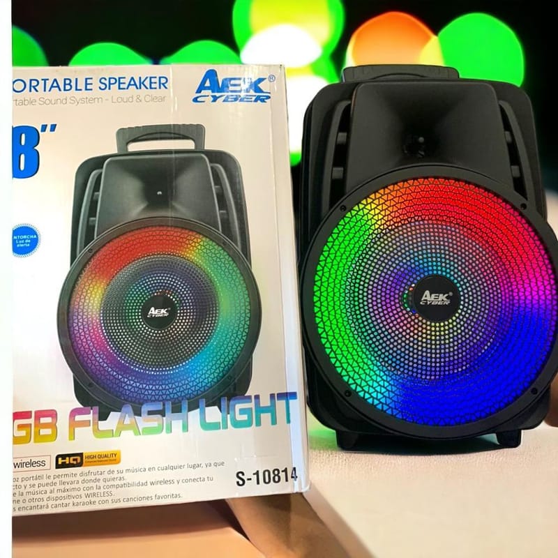 BOCINA 8" AEK CYBER MOD-S-10814 - 3 BELLAS MAYOREO