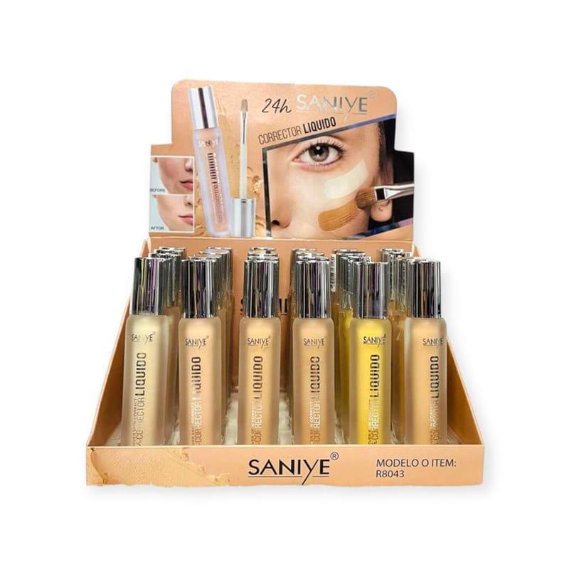 CORRECTOR LIQUIDO SANIYE 24 HRS. - 3 BELLAS MAYOREO