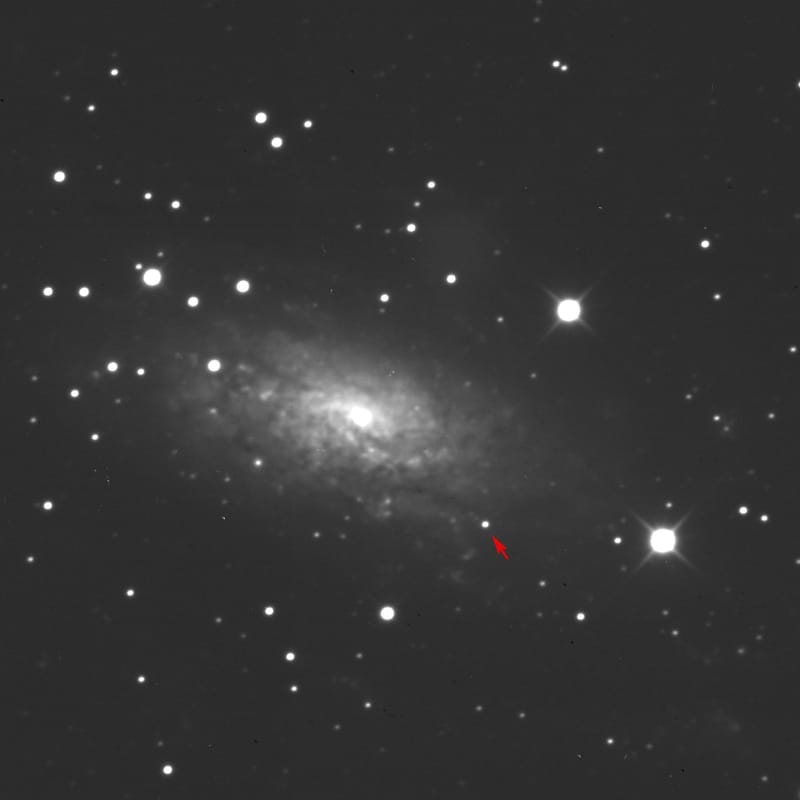 supernova SN 2024ggi dans NGC 3621 le 11/04/2024. Pierre Thierry ...