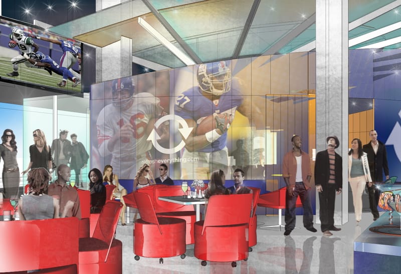 PEPSI LUXURY SUITE - THE MEADOWLANDS STADIUM - rand design studio