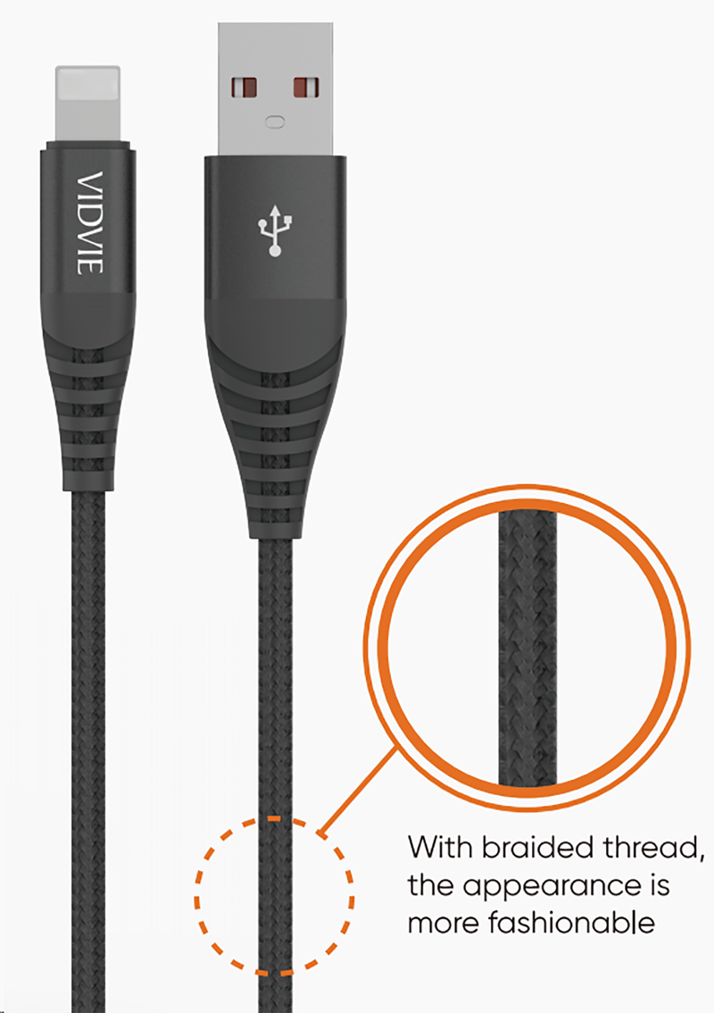 VIDVIE CB494T- 100W TYBE-C TO TYBE-C DATA CABLE 200CM