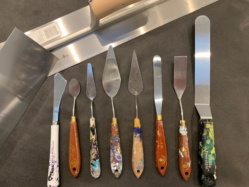 Pallet Knives and Trowels - Jacqueline Smith Fine Art