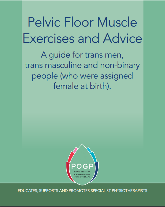 Leaflet for Trans men, trans masculine and non-binary people (assigned ...