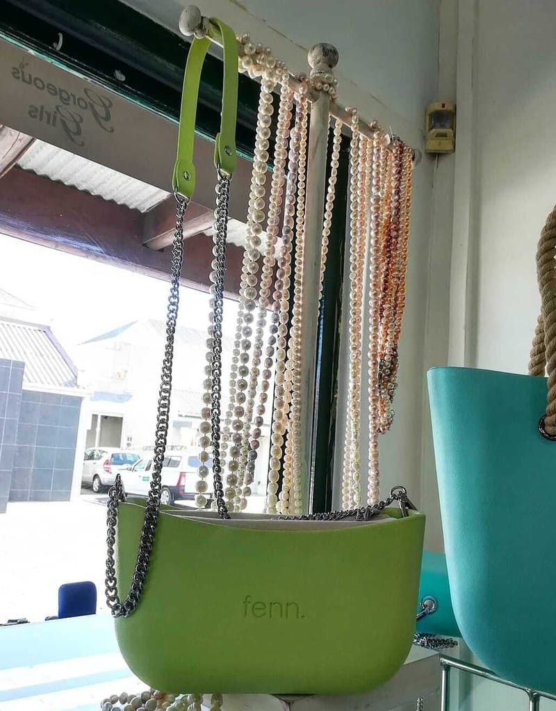 Charcoal colour, pink velvet inner Petite Fenn Handbag (NEW RANGE ...