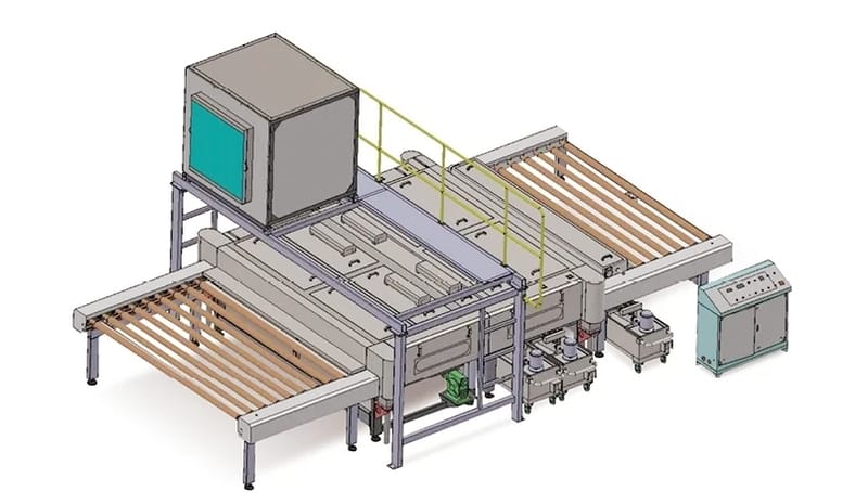 What are the characteristics of the professional glass washing machine