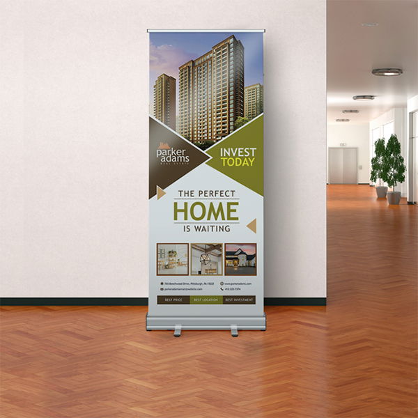 Retractable Stand with Custom Banner - aj Banners