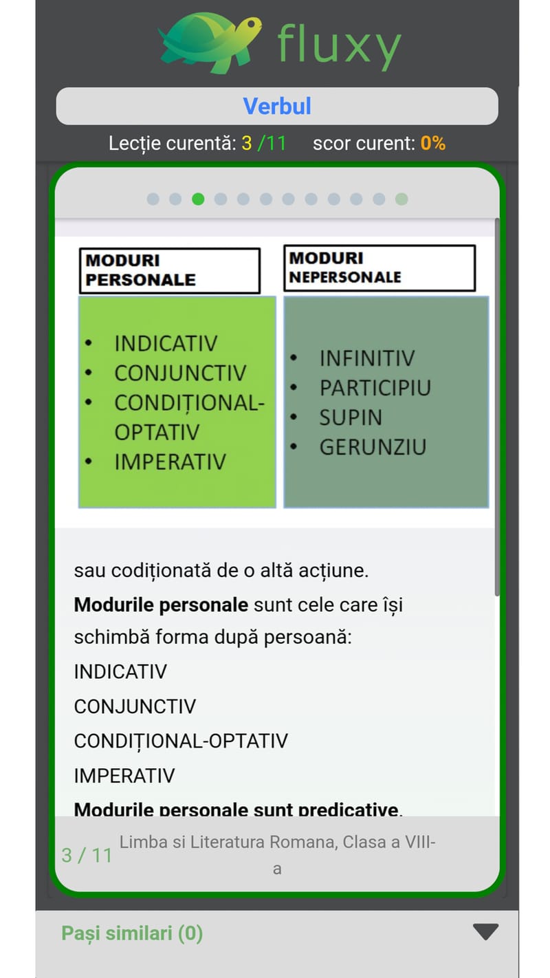 Fluxy - Aplicația Mobilă de Lecții Online