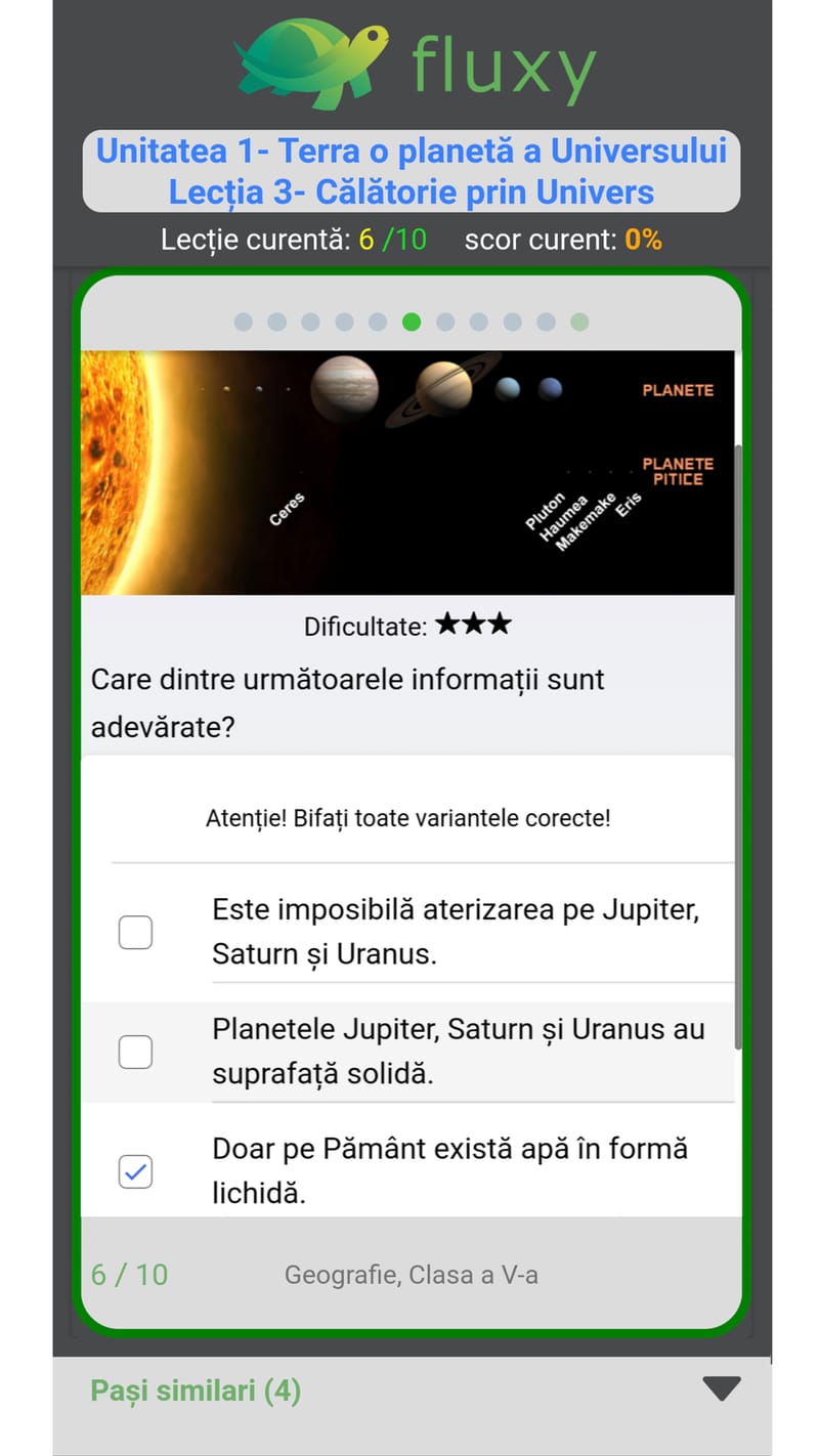 Fluxy - Aplicația Mobilă de Lecții Online