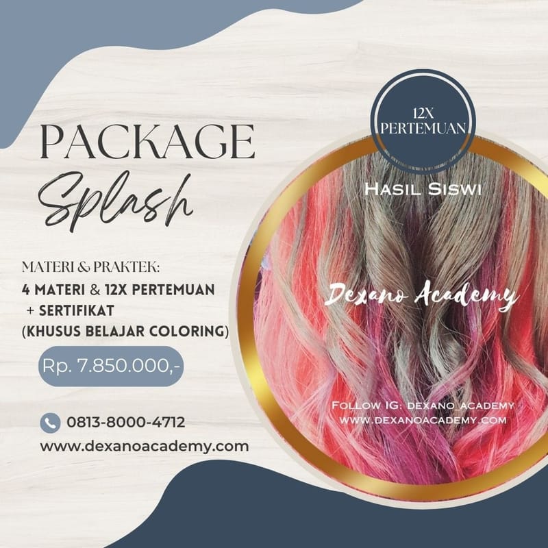 Kursus mewarnai rambut wanita, sekolah hair color wanita