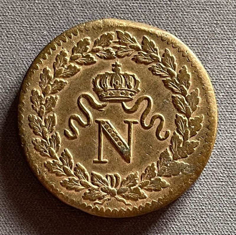 Decime Napoleon Bonaparte 1814 BB Sans point - numismar.com