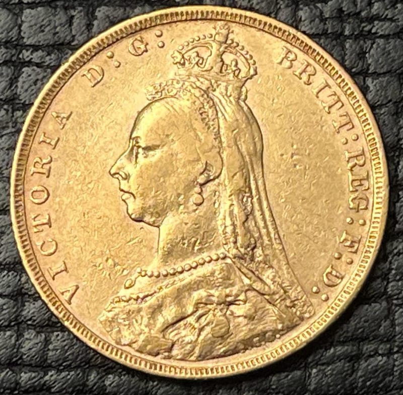Souverain Or Victoria effigie du jubilé 1889 (Londres) - numismar.com