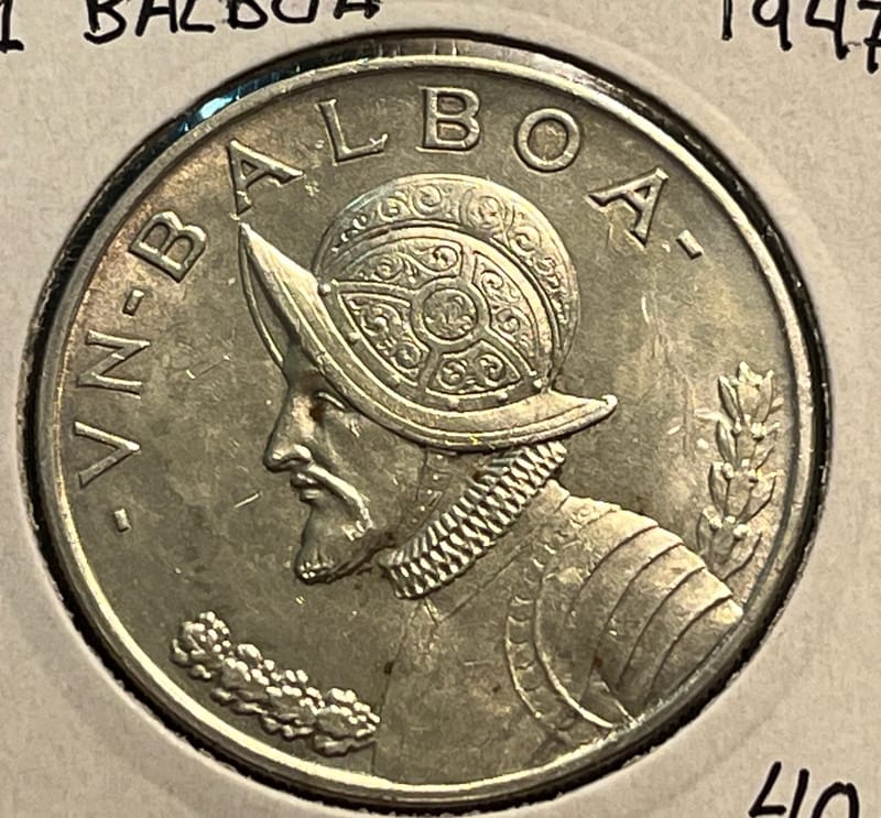 1 Balboa argent 1947 - numismar.com
