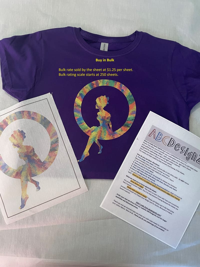 Bulk Standard: 8.5 x 11 subli-mate sheets (250 sheets) - subli-mate ...