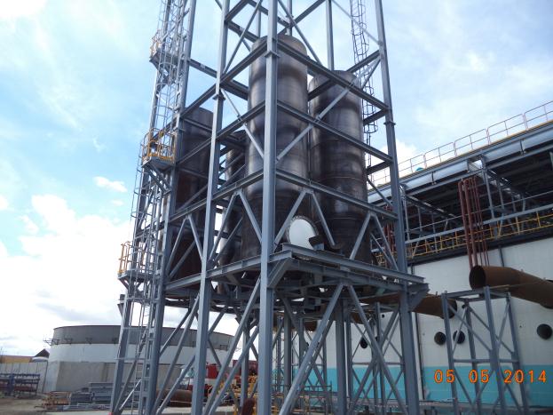 Structural Erection for Power Plant Stack - FRENSER ENGINEERING