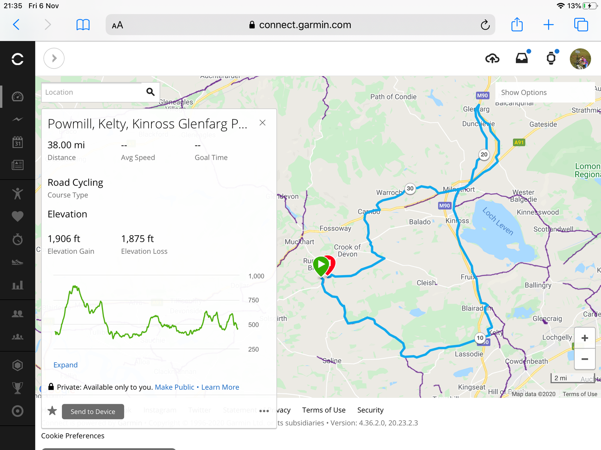 Road Cycle Routes from the site - Powmill Caravan and Motorhome Site ...