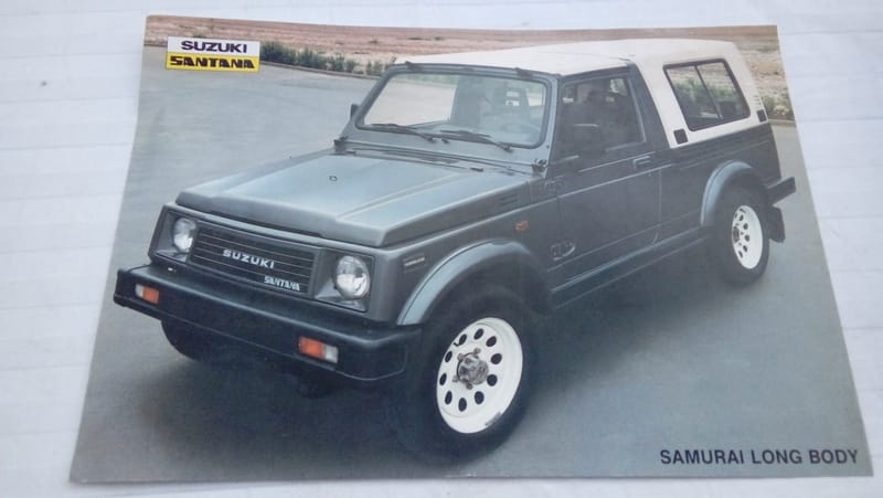Folleto comercial Suzuki Samurai long body - ATTICAE