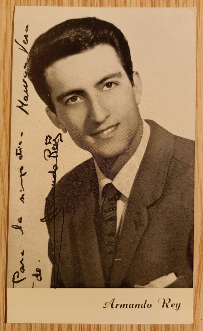 Armando Rey, autógrafo original - ATTICAE