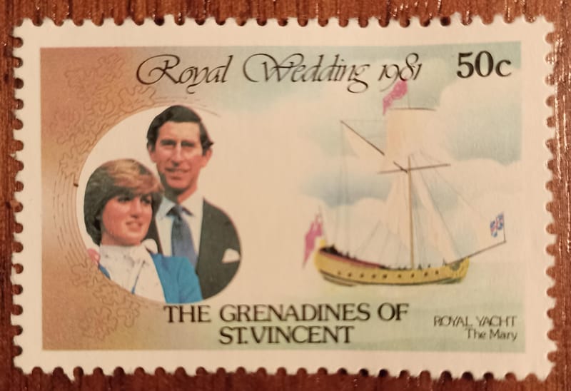 Sello Lady Di y Carlos de Gales - ATTICAE