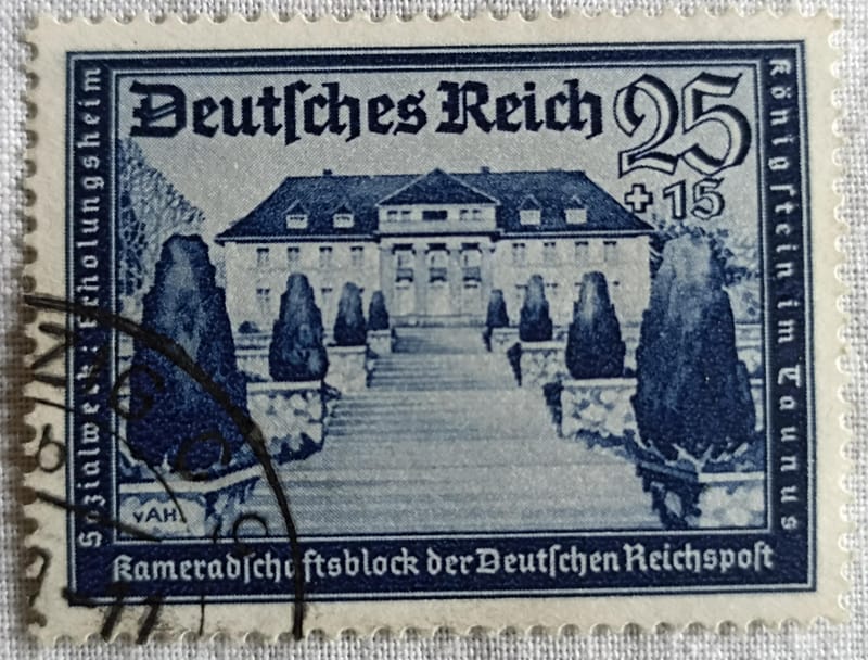 Sello deutsches Reich 1939 (III Reich Hitler-Nazi-Alemania) WWII - ATTICAE