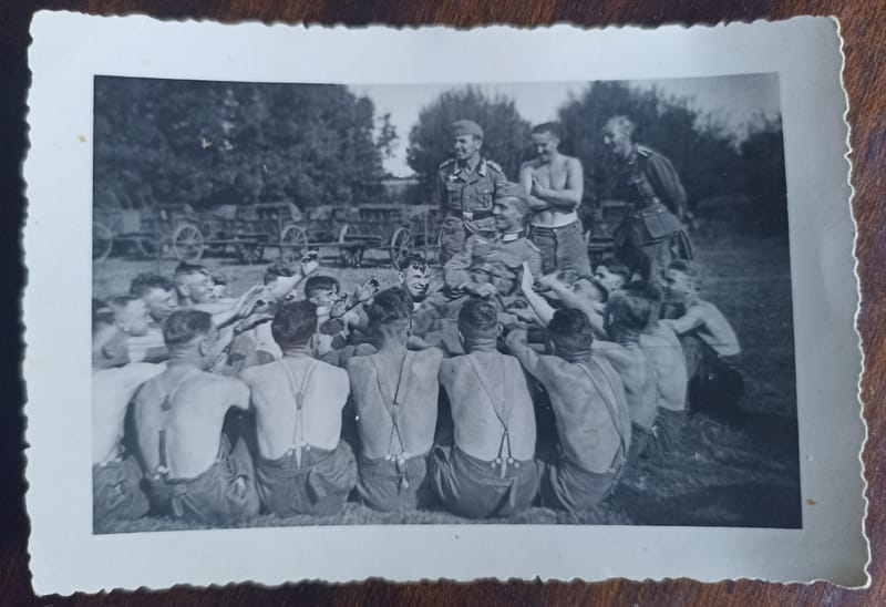 Fotografía Original soldados y oficial alemanes (III Reich Hitler- Nazi ...