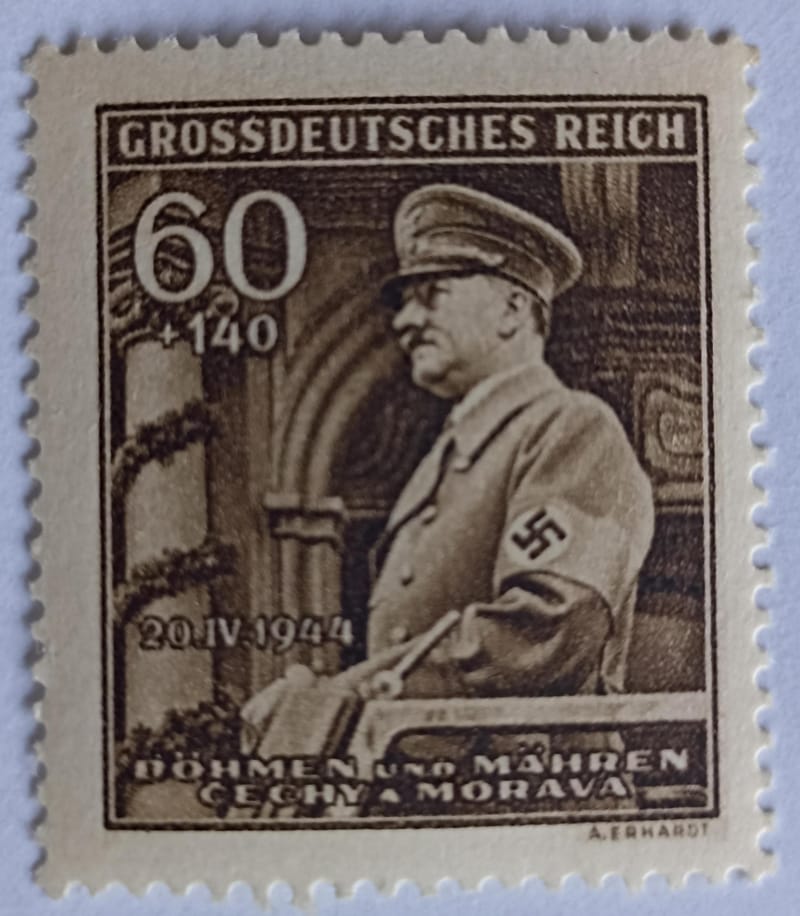 Sello Adolf Hitler GrossDeutsches Reich 1944 (III Reich Hitler ...