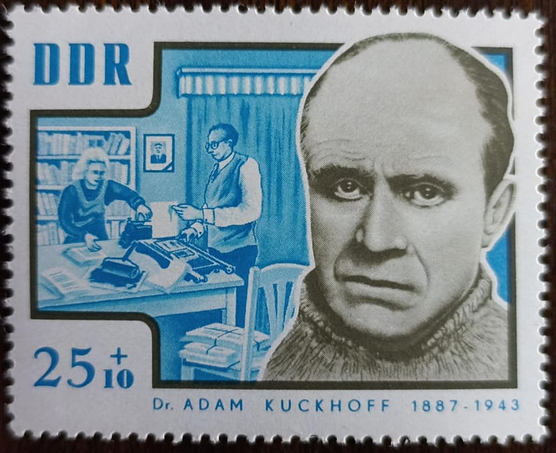Sello Dr.Adam Kuckhoff 1964 (Antifascista, III Reich Hitler- Alemania ...